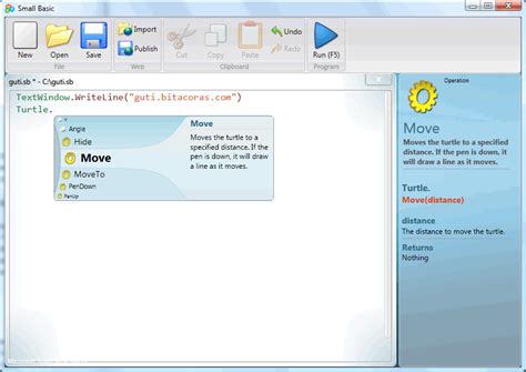 Microsoft Small Basic Bitácora De Javier Gutiérrez Chamorro Guti