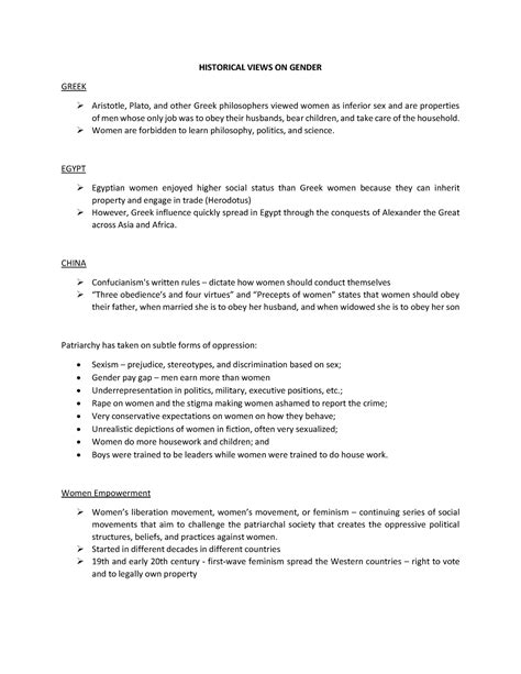 GEE 15 Lesson 2 3 3 4 THE EVOLUTION OF UNDERSTANDING GENDER AND SEXUALITY HISTORICAL VIEWS