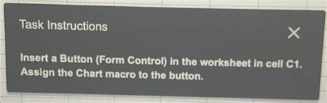 Solved Task Instructionsinsert A Button Form Control ﻿in