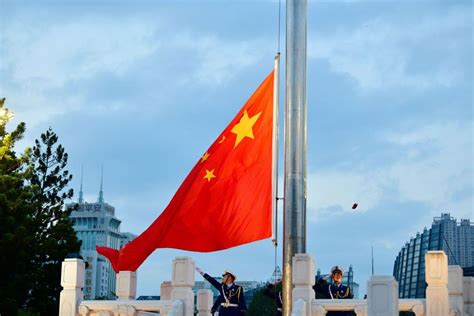 福州市五一广场举行国庆升国旗仪式