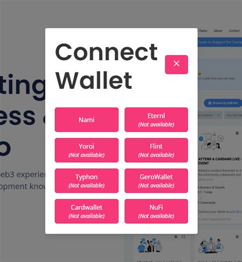 Styling The Connect Modal Cardanopress