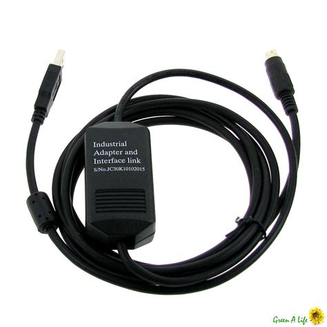 TSXPCX3030 Programming Cable USB To RS485 Adapter For Schneider TWIDO TSX PLC Black Color