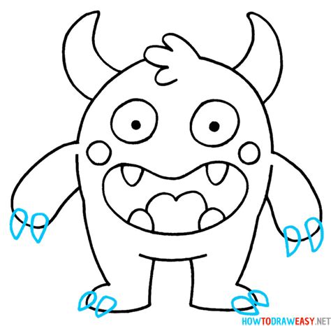 How To Draw A Monster How To Draw Easy