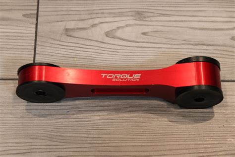 Torque Solution Billet Pitch Stop Mount Red For 2002 2021 Subaru Wrx