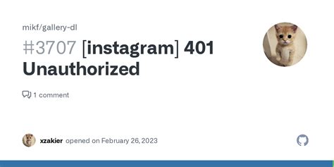 Instagram 401 Unauthorized · Issue 3707 · Mikfgallery Dl · Github