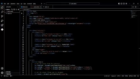 Designing A Custom Code Editor With Html Css And Javascript Sneha