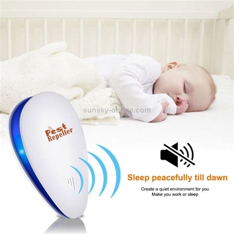 워터 드롭 디자인 전자 초음파 안티 모기 쥐 마우스 바퀴벌레 곤충 해충 펠러 미국 플러그 Ac 90 250v 흰색