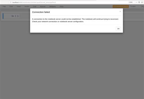 Python Jupyter Cant Connect To Local Kernel Ubuntu 1804 Stack Overflow