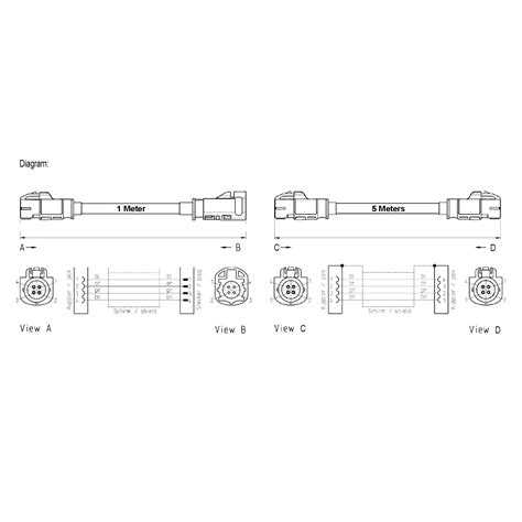 Hsd Cable Auto Hsd Wire Video Cable 2 Kit 5m1m For Bmw E90 E83 E70