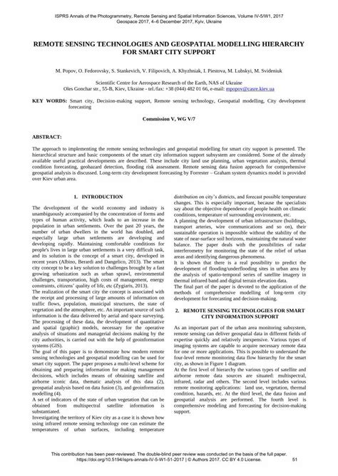 Pdf Remote Sensing Technologies And Geospatial Modelling Dokumentips