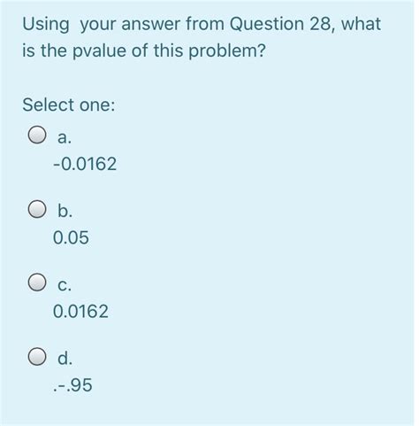 Solved Hypothesis Testing Of The Single Mean You Want To