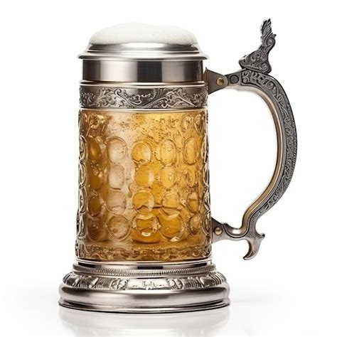 There Is A Beer Mug With A Handle And A Handle Generative Ai Premium