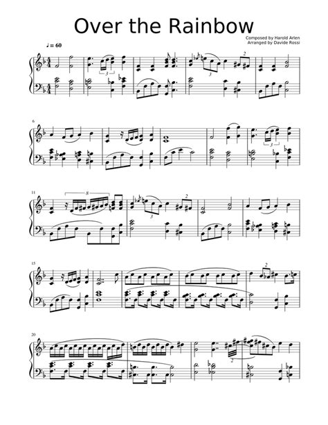 Over The Rainbow Piano Tutorial