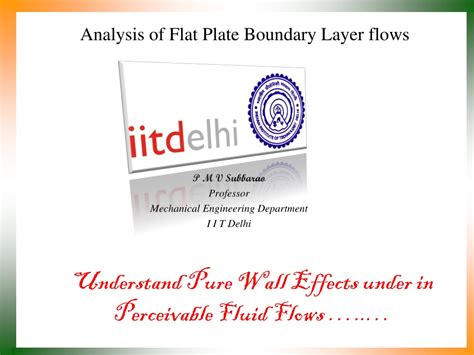 PPT Flat Plate Boundary Layer Flows Analysis Similarity PowerPoint Presentation ID