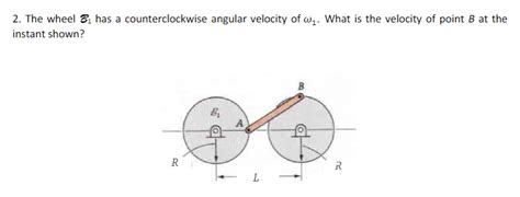 Solved 2 The Wheel Z1 Has A Counterclockwise Angular