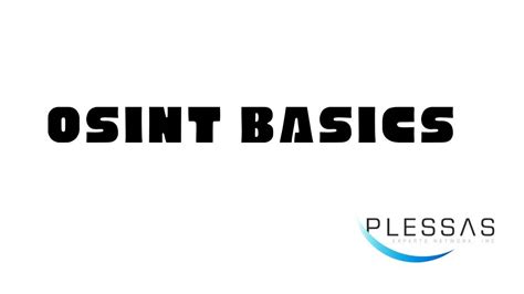 OSINT Basics Internet Investigations Social Media And The Dark Web