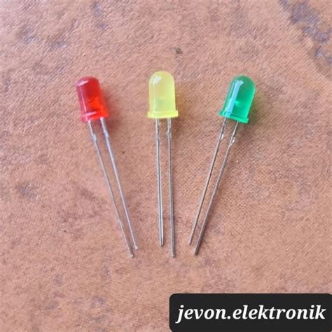 jual lampu led 5 mm merah kuning hijau 5mm shopee indonesia