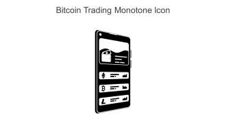 Mobile Banking Monotone Icon Slide Team