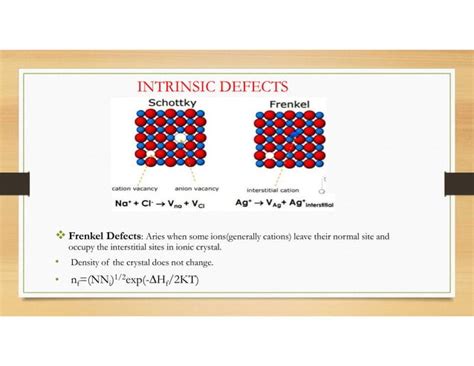 Intrinsic And Extrinsic Defects Ppt