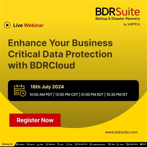 Vembu Technologies On Linkedin Webinar Clouddataprotection Bdrcloud Datasecurity