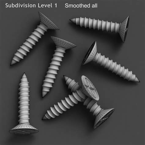 3d Model Screws B