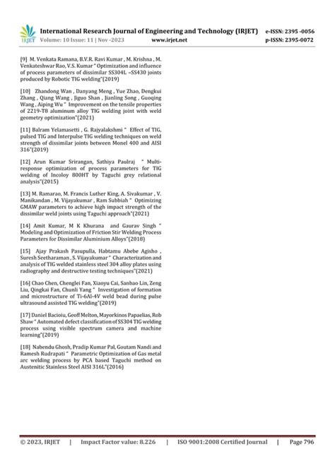 Optimization Of Tig Welding Process Parameters With Ss316 Material