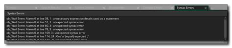 The Output Window