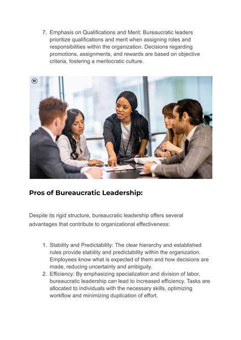 Understanding Bureaucratic Leadership Its Principles Pros And Conspdf
