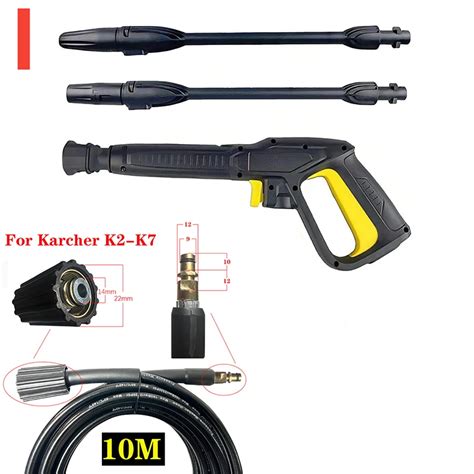 카처 K 시리즈용 고압 와셔 건 세차 청소 워터 스프레이 랜스 교체 건 권총 완드 노즐 Aliexpress