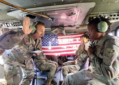 Ar Medcom Officer Administers Army Reenlistment Oath To Olympic Boxer
