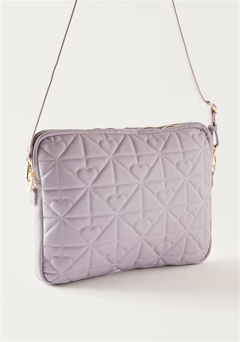 تسوقوا شنطة لابتوب مبطنة بحزام قابل للفصل وسحاب إغلاق من ساشا للنساء