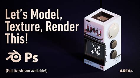 3d Modelingtexturingrendering A Futuristic Device In Blender 3d Youtube