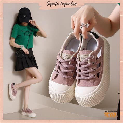 Jual SEPATU IMPORT88 SP 687 Sepatu Wanita Sneakers Wanita Model Korea Import Premium Quality