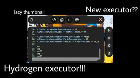 Hydrogen Showcase Roblox Executor Youtube