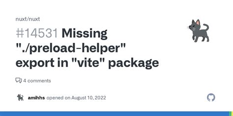 Missing Preload Helper Export In Vite Package · Issue 14531