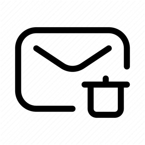 Deleted Mail Delected Email Garbage Trash Icon Download On