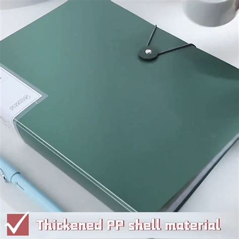 A4 Clear Book Pastel File Folder Transparent Document Organizer Storage Office Babe Stationery