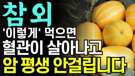 참외 ‘이렇게 제발 먹지 마세요 참외와 함께 먹으면 보약되는 음식 3가지와 최악의 궁합 3가지 이렇게 먹어야 효능 100