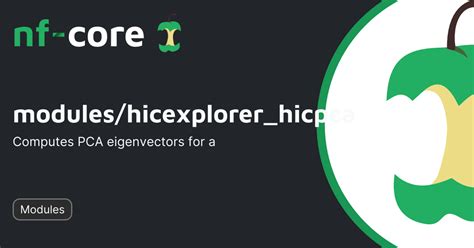 Modules Hicexplorer Hicpca