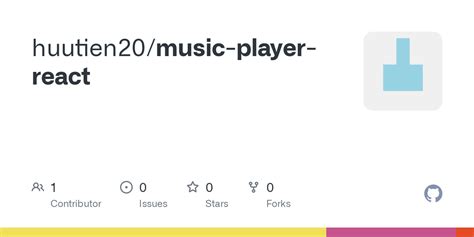 github huutien20 music player react
