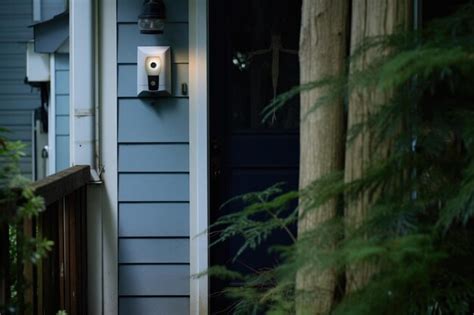 Premium Ai Image Intruder Near Smart Doorbell Captured By The Camera