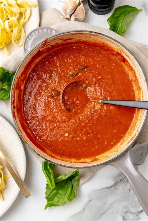 San Marzano Tomato Sauce Easy Marinara Recipe Seasoned And Salted