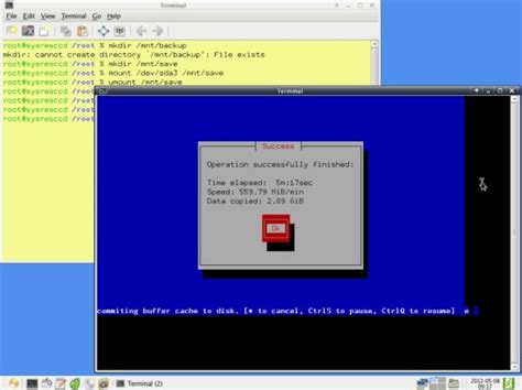 create and restore partition images with partimage
