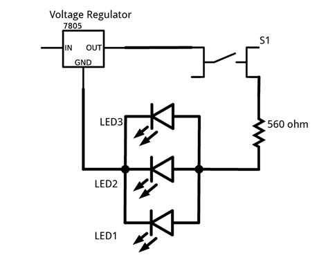 Parallel Circuit Diagram Leds