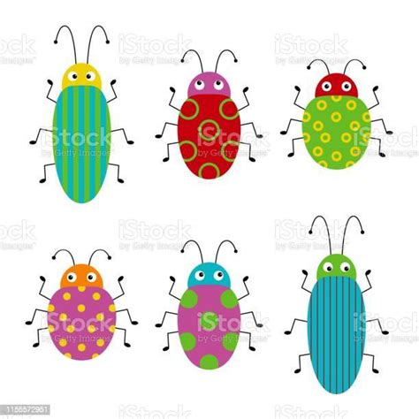 재미 있는 버그 세트입니다 컬렉션 행복 한 만화 곤충입니다 화려한 그림입니다 0명에 대한 스톡 벡터 아트 및 기타 이미지 0명 거미 곤충 Istock