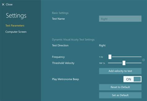 Visualeyes™ Dynamic Visual Acuity Dva Interacoustics