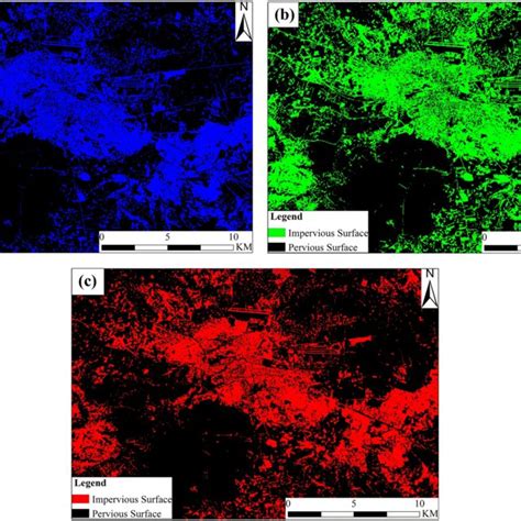 Extracted Impervious Surfaces Using Ndbi Method A Sentinel 2 And B