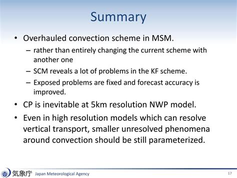 Updates Of Convection Scheme In The 5km Resolution Operational System