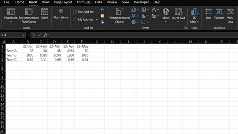 excel creating repeated line charts for individual row stack overflow