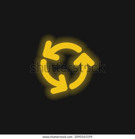 Arrows Circle Three Rotating Counterclockwise Direction Stock Vector Royalty Free 2090561599
